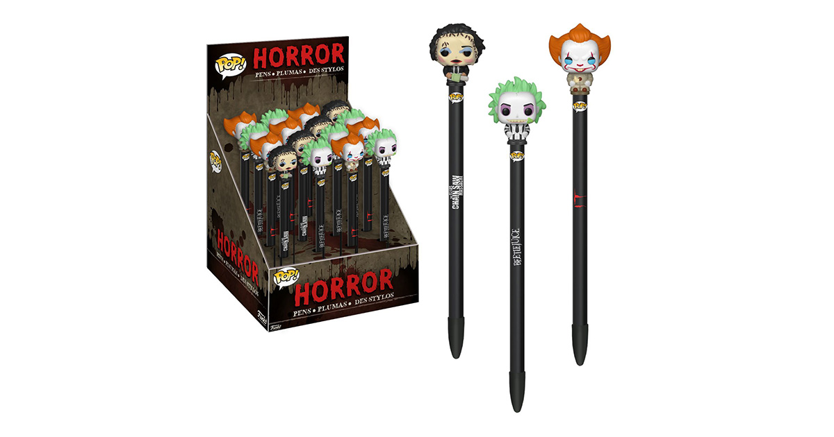 Horror Funko Pop Pens - 16 Pieces
