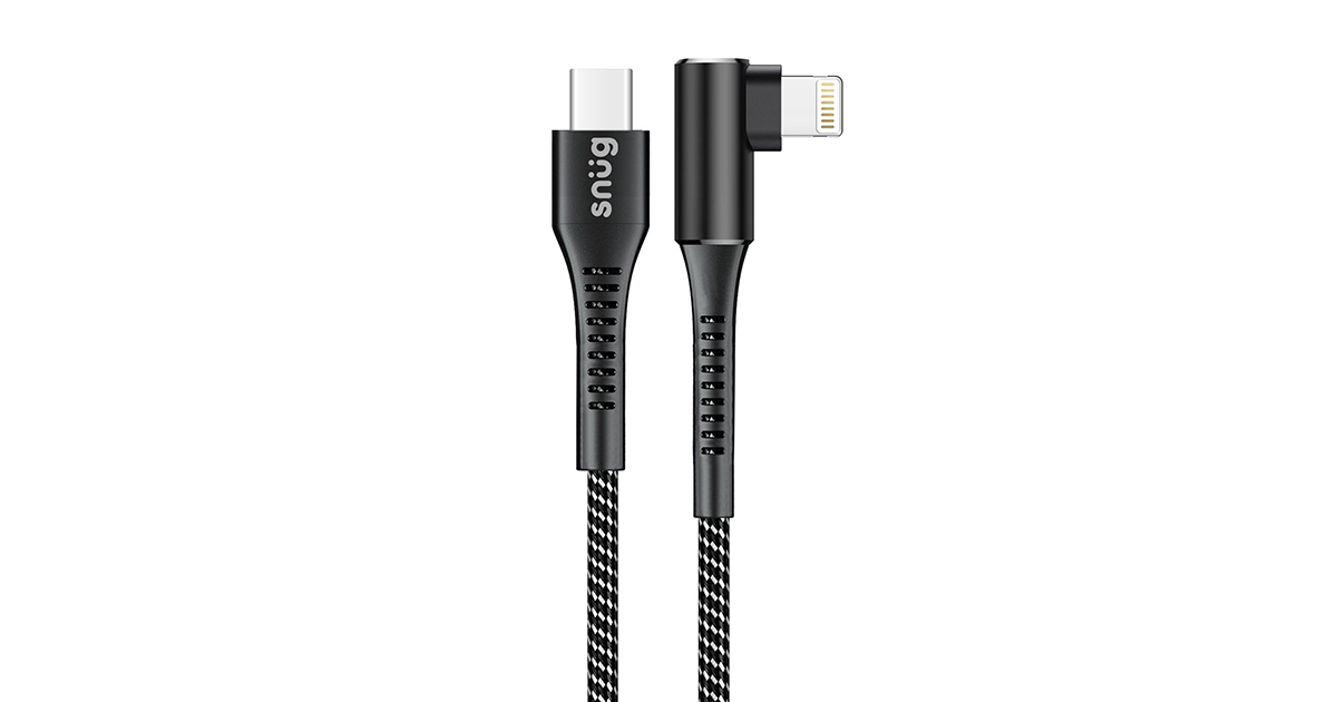 Snug 60W Type C to Lightning Cable - 1.2m Black